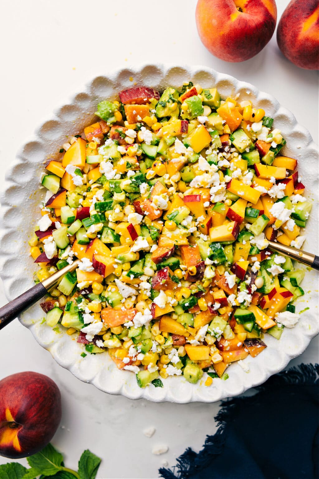 Peach Feta Salad - Chelsea's Messy Apron