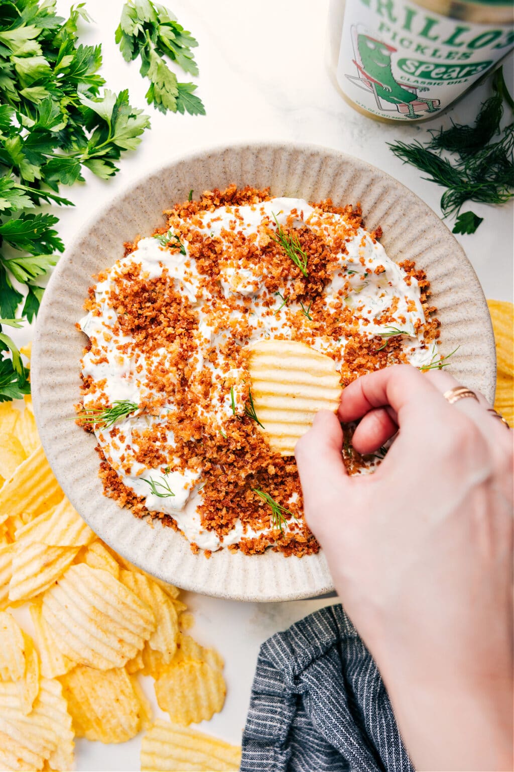 Fried Pickle Dip (No Deep-Frying Needed!) - Chelsea's Messy Apron