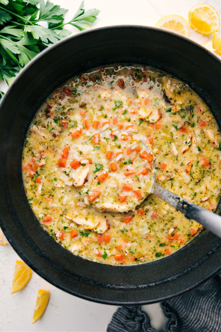 Greek Lemon Soup - Chelsea's Messy Apron