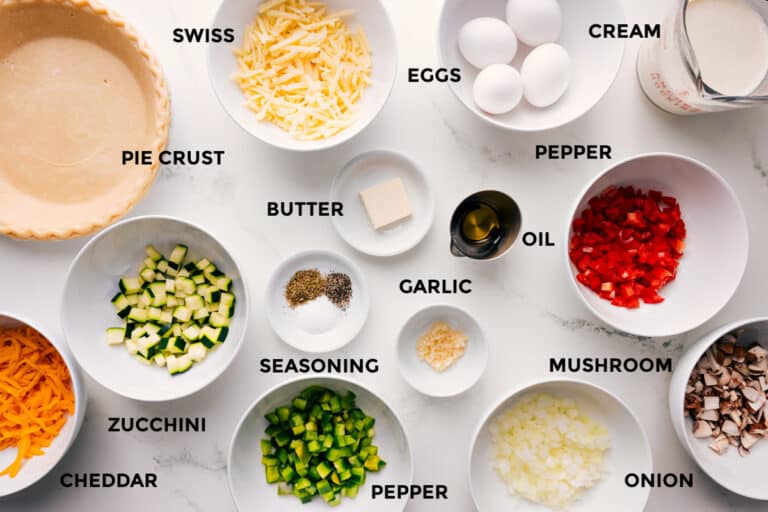 Veggie Quiche Recipe - Chelsea's Messy Apron