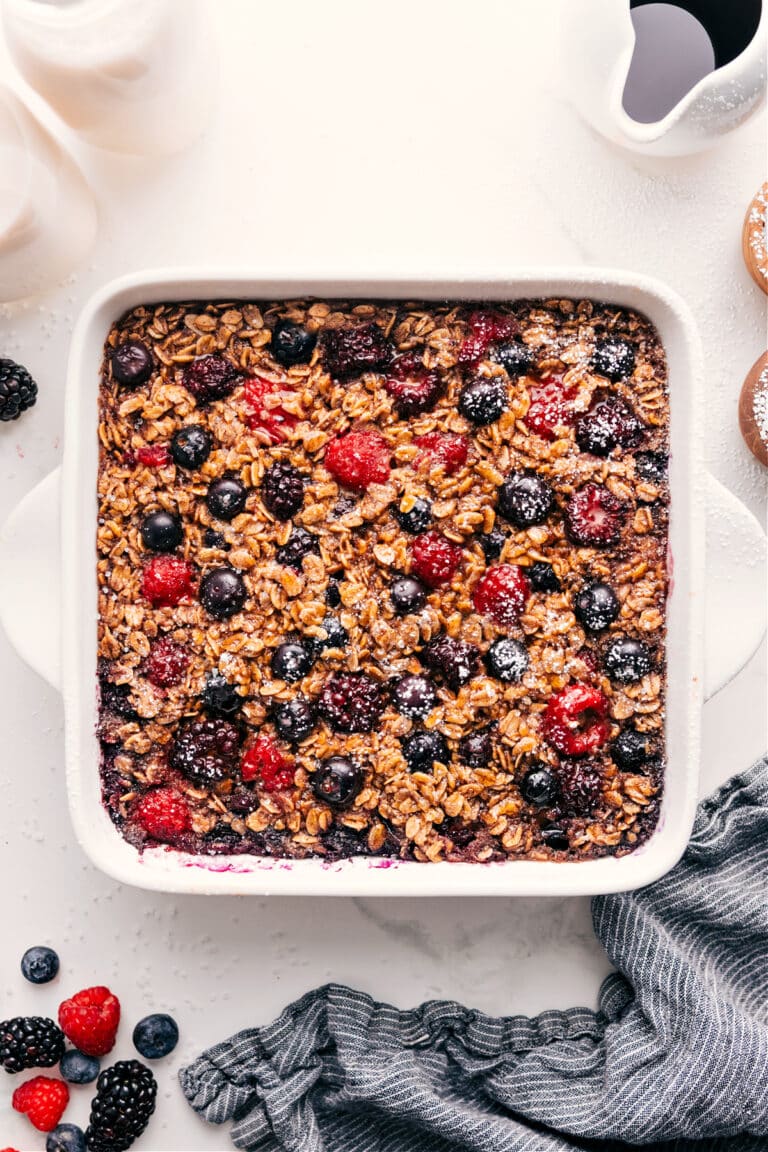 Berry Oatmeal Bake - Chelsea's Messy Apron