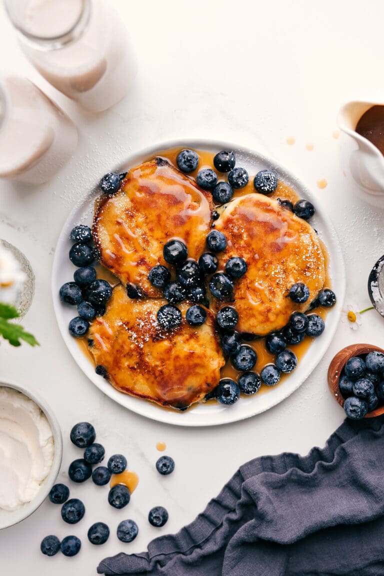 Blueberry Pancake Recipe - Chelsea's Messy Apron